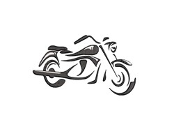 Motorcycle Embroidery Design | EmbroideryDesigns.com