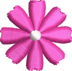 Pink Flower Embroidery Design | EmbroideryDesigns.com