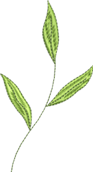 Green Leaves Embroidery Design | EmbroideryDesigns.com