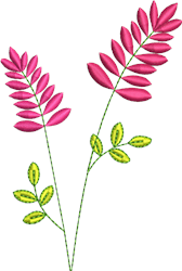 Pink Flowers Embroidery Design | EmbroideryDesigns.com