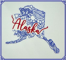 Alaska Embroidery Design | EmbroideryDesigns.com