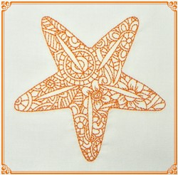 Starfish Embroidery Design | EmbroideryDesigns.com