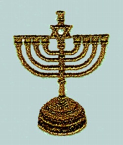 Menora Embroidery Design | EmbroideryDesigns.com