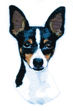 Toy Fox Terrier Embroidery Design | EmbroideryDesigns.com