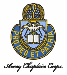 US Army Chaplain Insignia Embroidery Design | EmbroideryDesigns.com