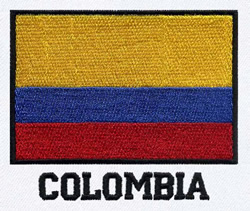 Colombia Embroidery Design | EmbroideryDesigns.com