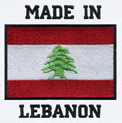 Made in Lebanon Embroidery Design | EmbroideryDesigns.com