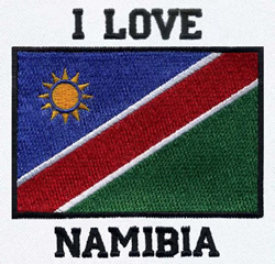 I love Namibia Embroidery Design | EmbroideryDesigns.com