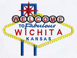 Wichita, Kansas Embroidery Design | EmbroideryDesigns.com