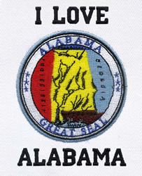 Alabama State Seal Embroidery Design | EmbroideryDesigns.com