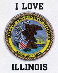 I Love Illinois Embroidery Design | EmbroideryDesigns.com