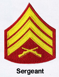 Sergeant Embroidery Design | EmbroideryDesigns.com