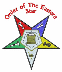 Order of Eastern Star Embroidery Design | EmbroideryDesigns.com
