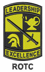 ROTC Logo Embroidery Design | EmbroideryDesigns.com