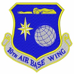 10th Air Base Wing Embroidery Design | EmbroideryDesigns.com