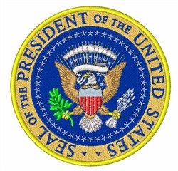 US Presidential Seal Embroidery Design | EmbroideryDesigns.com