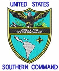 Southern Command Emblem Embroidery Design | EmbroideryDesigns.com