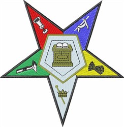 Order of Eastern Star Embroidery Design | EmbroideryDesigns.com