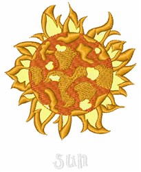 Sun Embroidery Design | EmbroideryDesigns.com