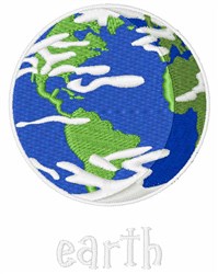 Earth Embroidery Design | EmbroideryDesigns.com