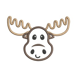Moose Applique Embroidery Design | EmbroideryDesigns.com