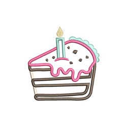 Birthday Cake Embroidery Design | EmbroideryDesigns.com