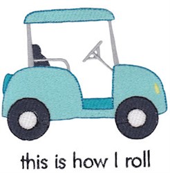 Golf Cart Embroidery Design | EmbroideryDesigns.com