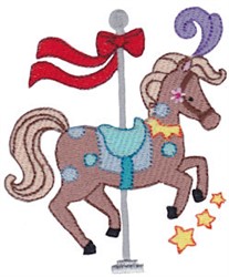 Carousel Horse Embroidery Design | EmbroideryDesigns.com