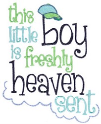This Little Boy Embroidery Design | EmbroideryDesigns.com
