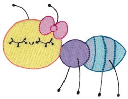 Adorable Ant Embroidery Design | EmbroideryDesigns.com