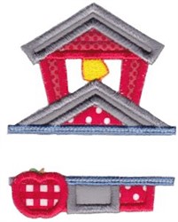 School Split Embroidery Design | EmbroideryDesigns.com