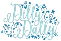 Dilly Dally Embroidery Design | EmbroideryDesigns.com
