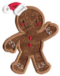 Christmas Gingerbread Man Applique Embroidery Design ...