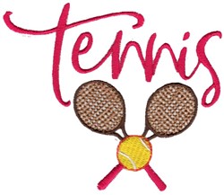 Tennis Embroidery Design | EmbroideryDesigns.com