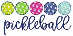 Pickleball Embroidery Design | EmbroideryDesigns.com