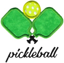 Pickleball Embroidery Design | EmbroideryDesigns.com