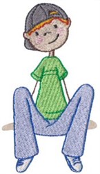 Little Boy Embroidery Design | EmbroideryDesigns.com