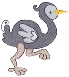 Aussie Emu Embroidery Design | EmbroideryDesigns.com