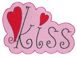 Kiss Embroidery Design | EmbroideryDesigns.com