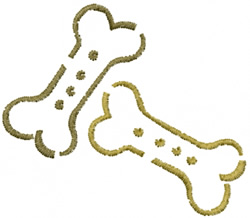 Bones Embroidery Design | EmbroideryDesigns.com
