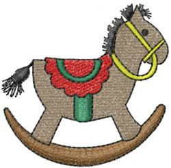 Rocking Horse Embroidery Design | EmbroideryDesigns.com
