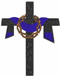 Season Of Lent Cross Embroidery Design | EmbroideryDesigns.com