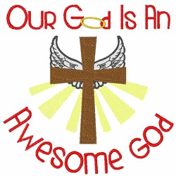 An Awesome God Embroidery Design | EmbroideryDesigns.com