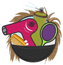 Hair Salon Products Embroidery Design | EmbroideryDesigns.com