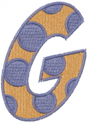Upper Case G Embroidery Design | EmbroideryDesigns.com