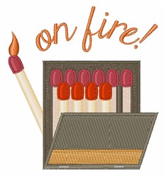 On Fire Embroidery Design | EmbroideryDesigns.com