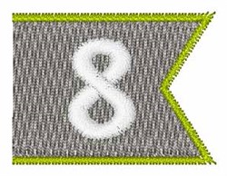 Pennant Font 8 Embroidery Design | EmbroideryDesigns.com