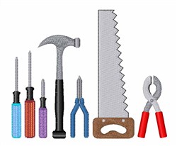 Tool Set Embroidery Design | EmbroideryDesigns.com
