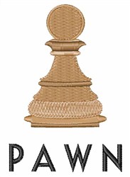 Chess Pawn Embroidery Design | EmbroideryDesigns.com