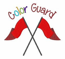 Color Guard Embroidery Design | EmbroideryDesigns.com